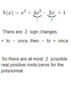 Descartes Rule of Signs Examples - LearnerMath.com